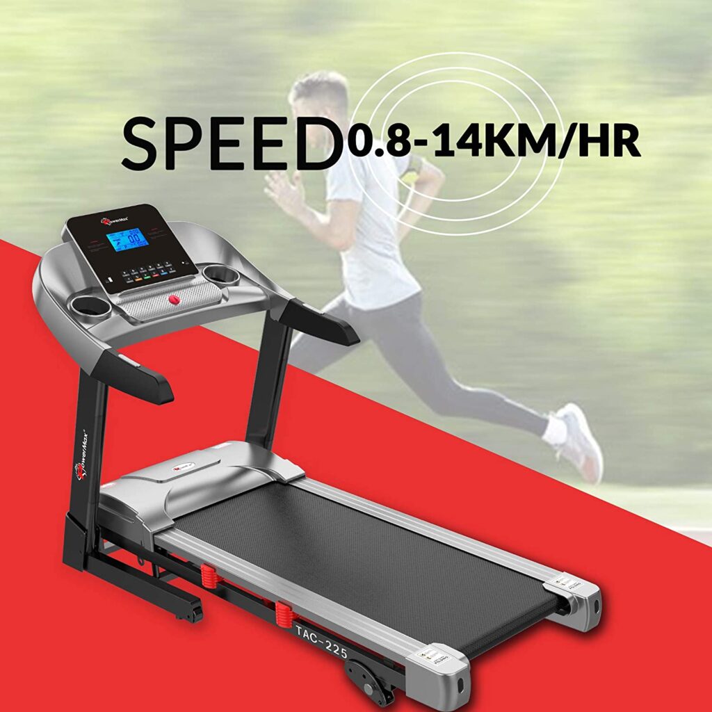 PowerMax Fitness TAC-225 AC Motorized Treadmill with MP3 & iPad